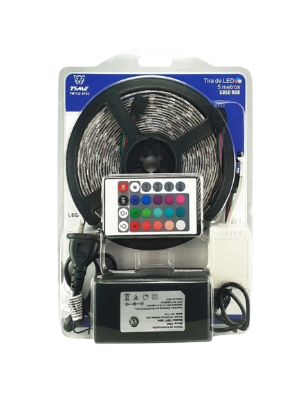 Tira Luces Led 5050 Rgb, Kit Completo,control Y Fuente - TiendaOP