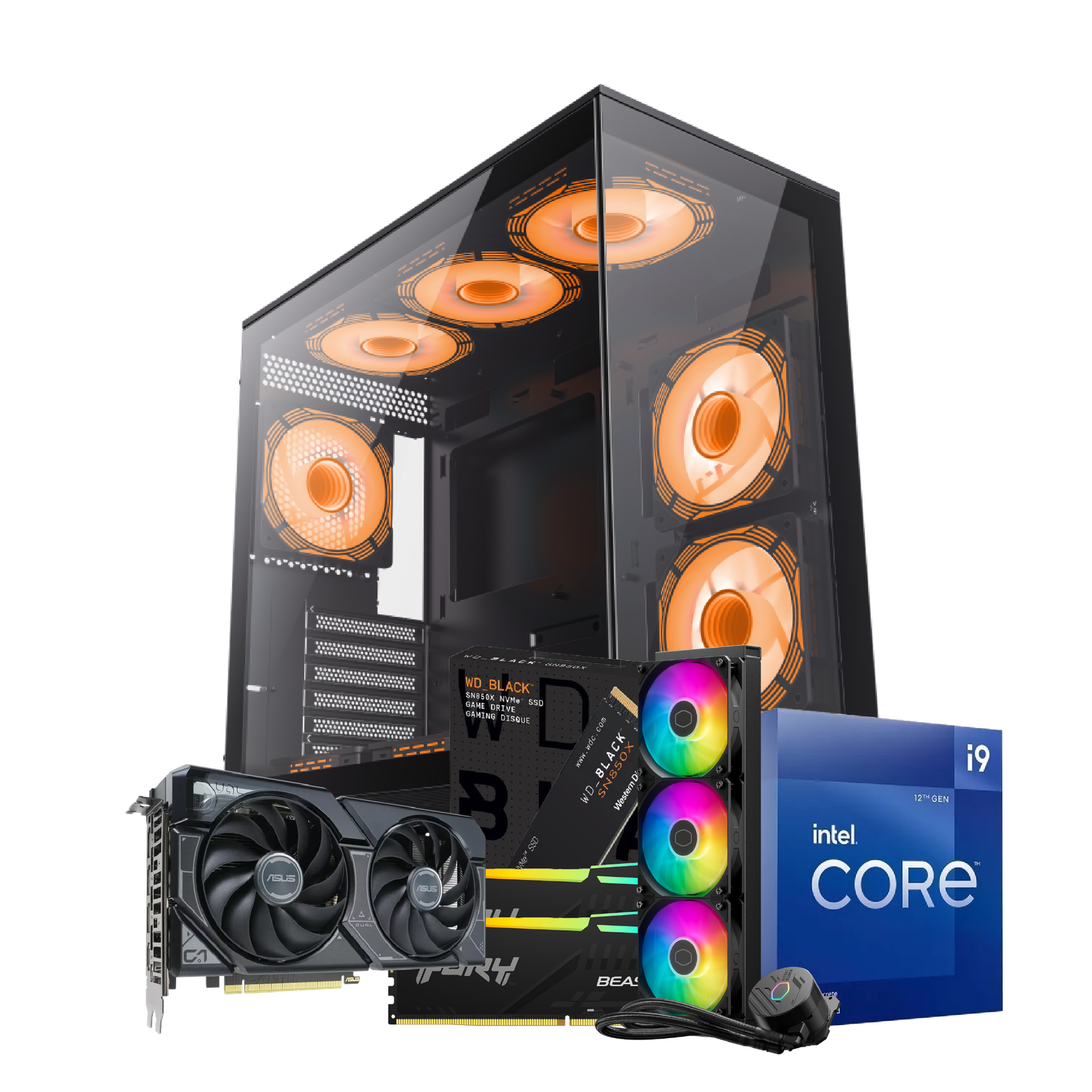 I9 12900F | MOTHER B760M | 32GB DE RAM DDR5 | NVME M.2 1TB | RTX 4070 ...